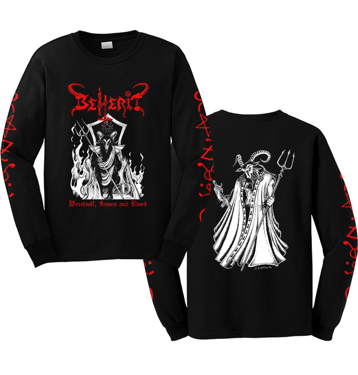 BEHERIT - 'Werewolf, Semen and Blood' Long Sleeve
