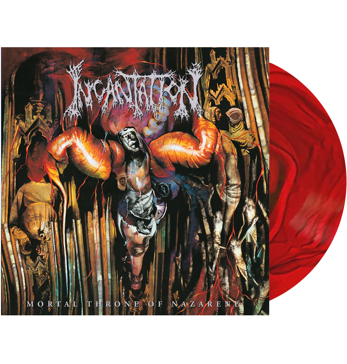 INCANTATION - 'Mortal Throne Of Nazarene' LP (Blood Red/Black Ripple)