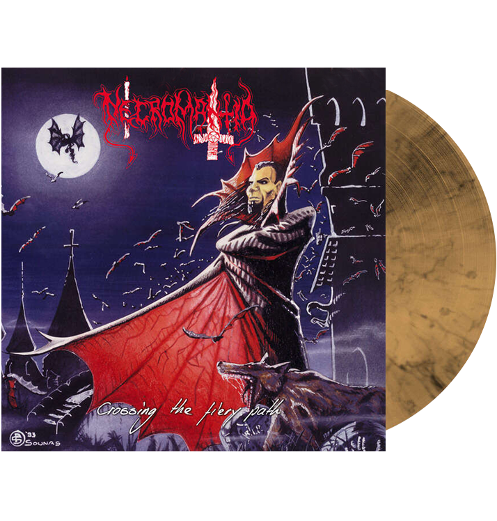NECROMANTIA - 'Crossing The Fiery Path' LP (Beer/Black Marble)