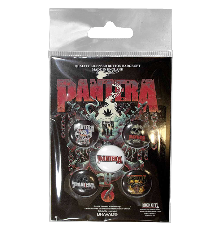 PANTERA - 'Snake' Badge Set