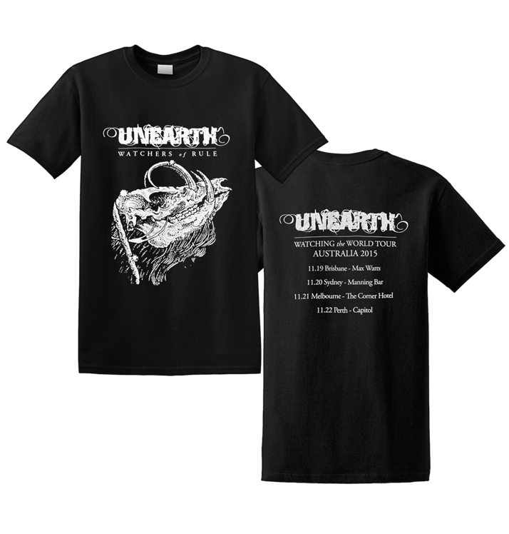 UNEARTH - 'Watching The World Tour - Aus 2015' T-Shirt