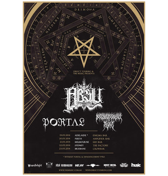 ABSU - 'Australian Tour 2014' A3 Poster