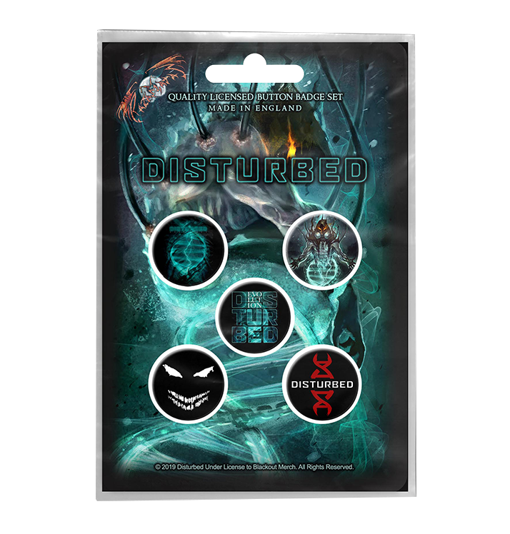 DISTURBED - 'Evolution' Badge Set