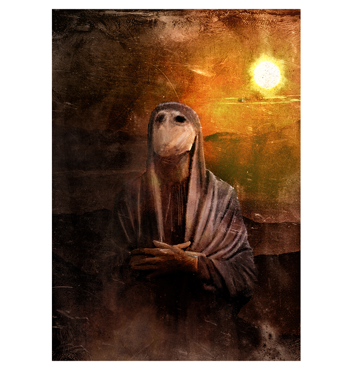 JASON PEPPIATT - 'The Faceless One' Art Print