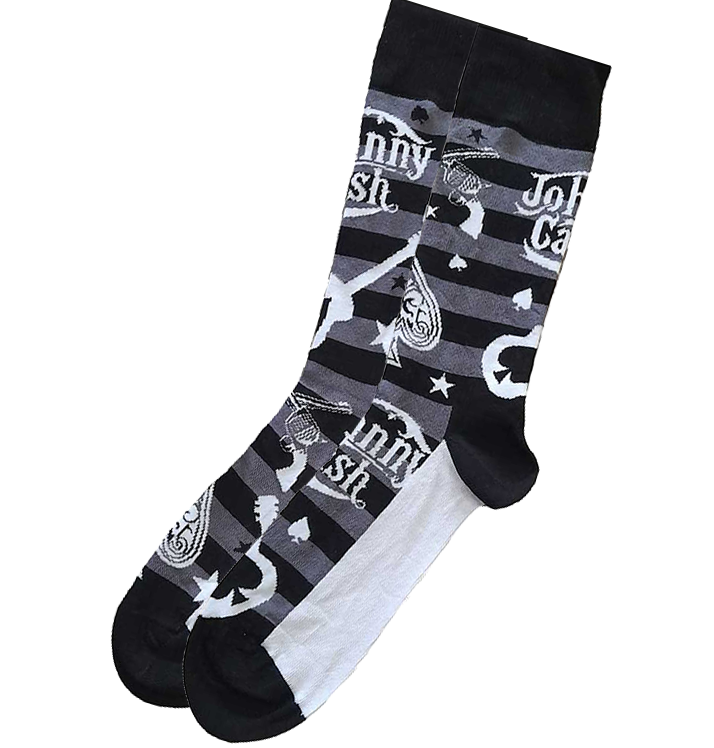 JOHNNY CASH - 'Guitars 'n Guns - Black' Socks